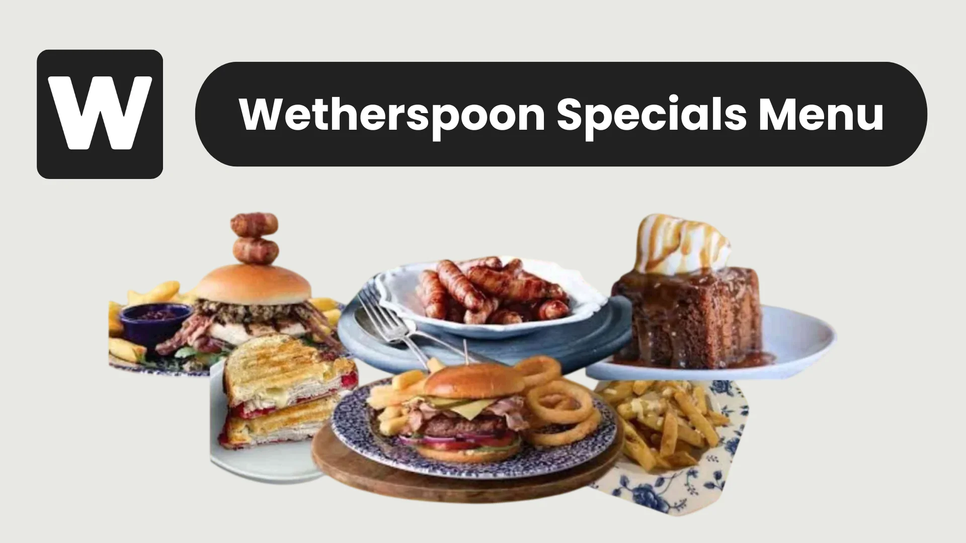Wetherspoon Specials Menu with Prices & Nutrition | 2025